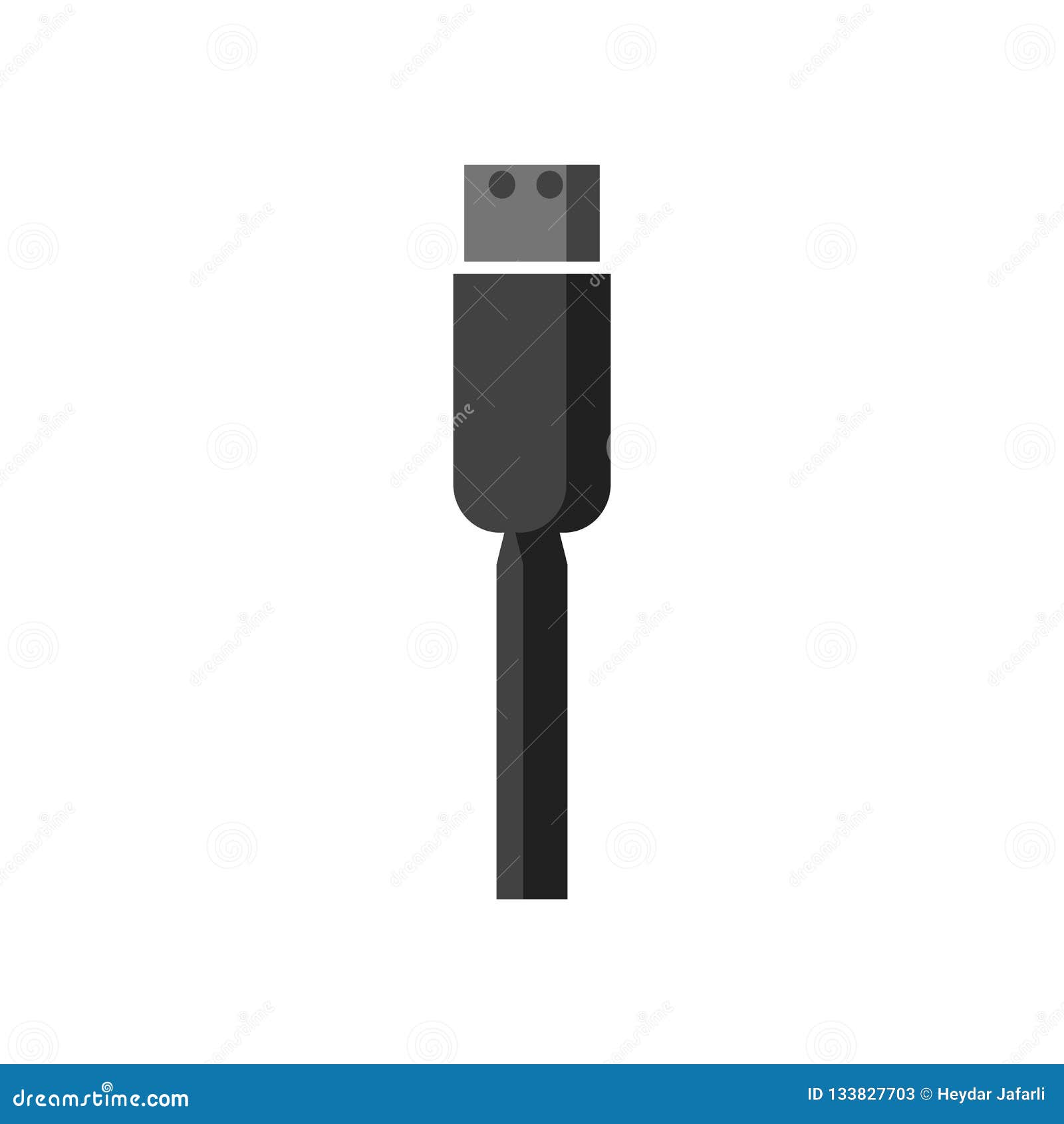 Cable Icon Vector Sign and Symbol Isolated on White Background Stock ...