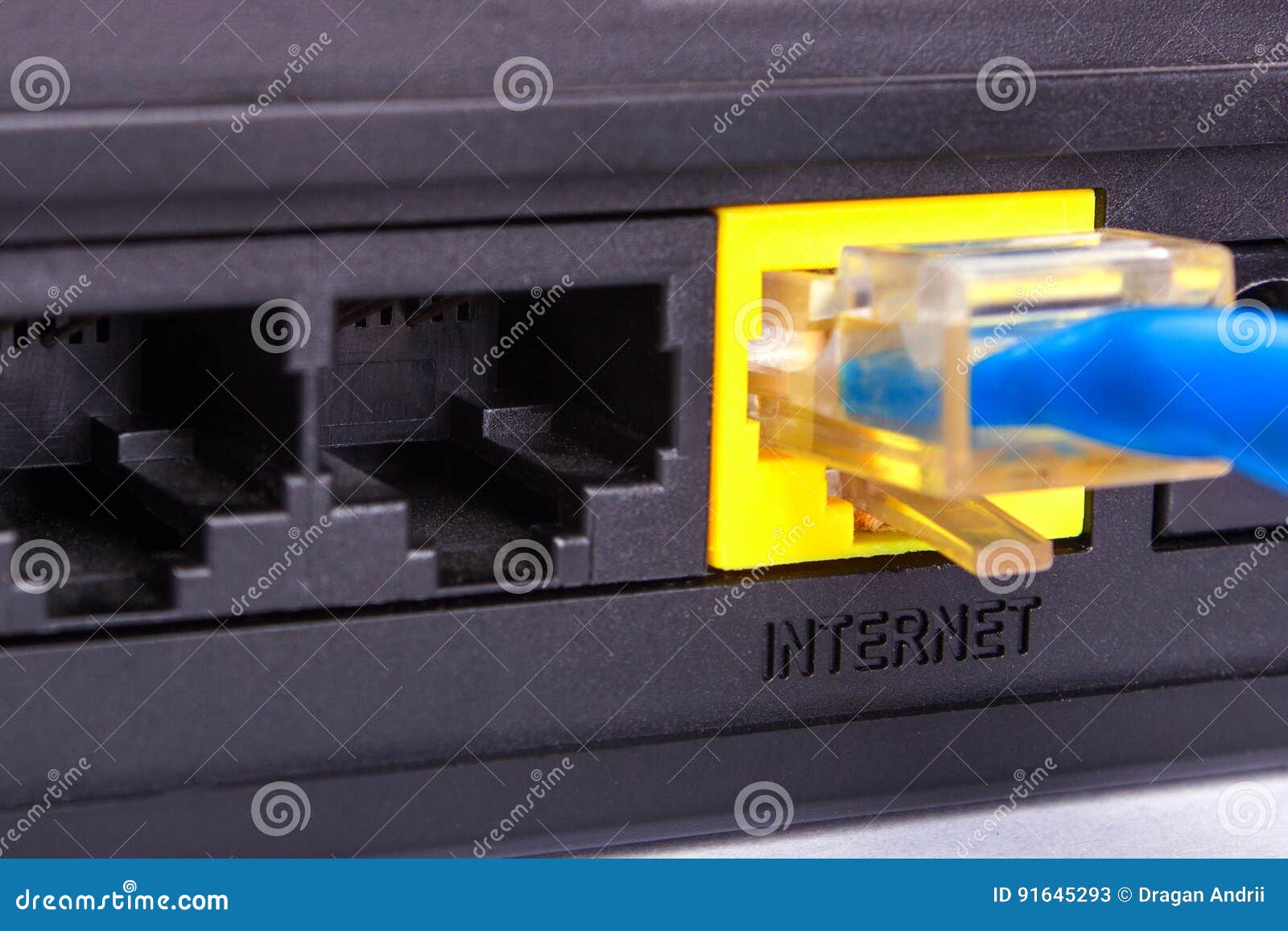 Cable with Internet Connected Stock Image - Image of internet ...