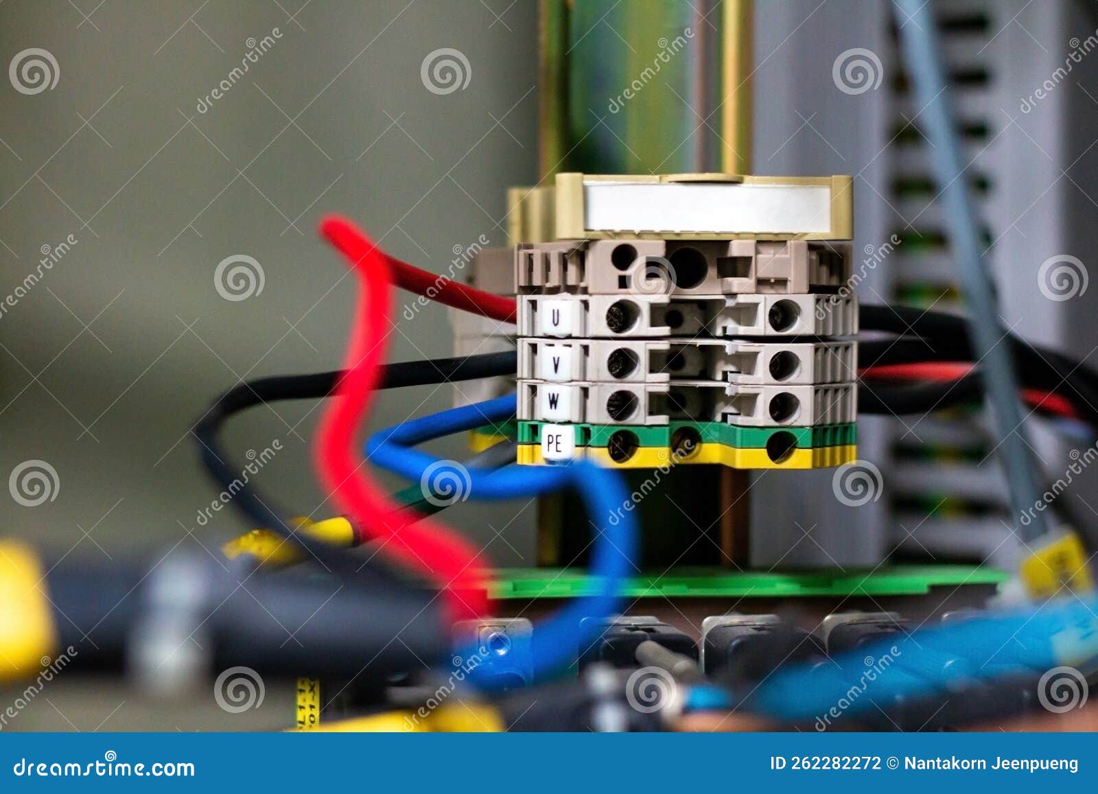 Cable jump to terminal stock photo. Image of machine - 262282272