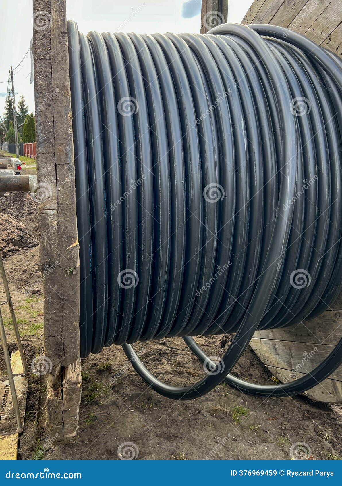 Electrical Network Of High Voltage. Transportation Of Electricity ...