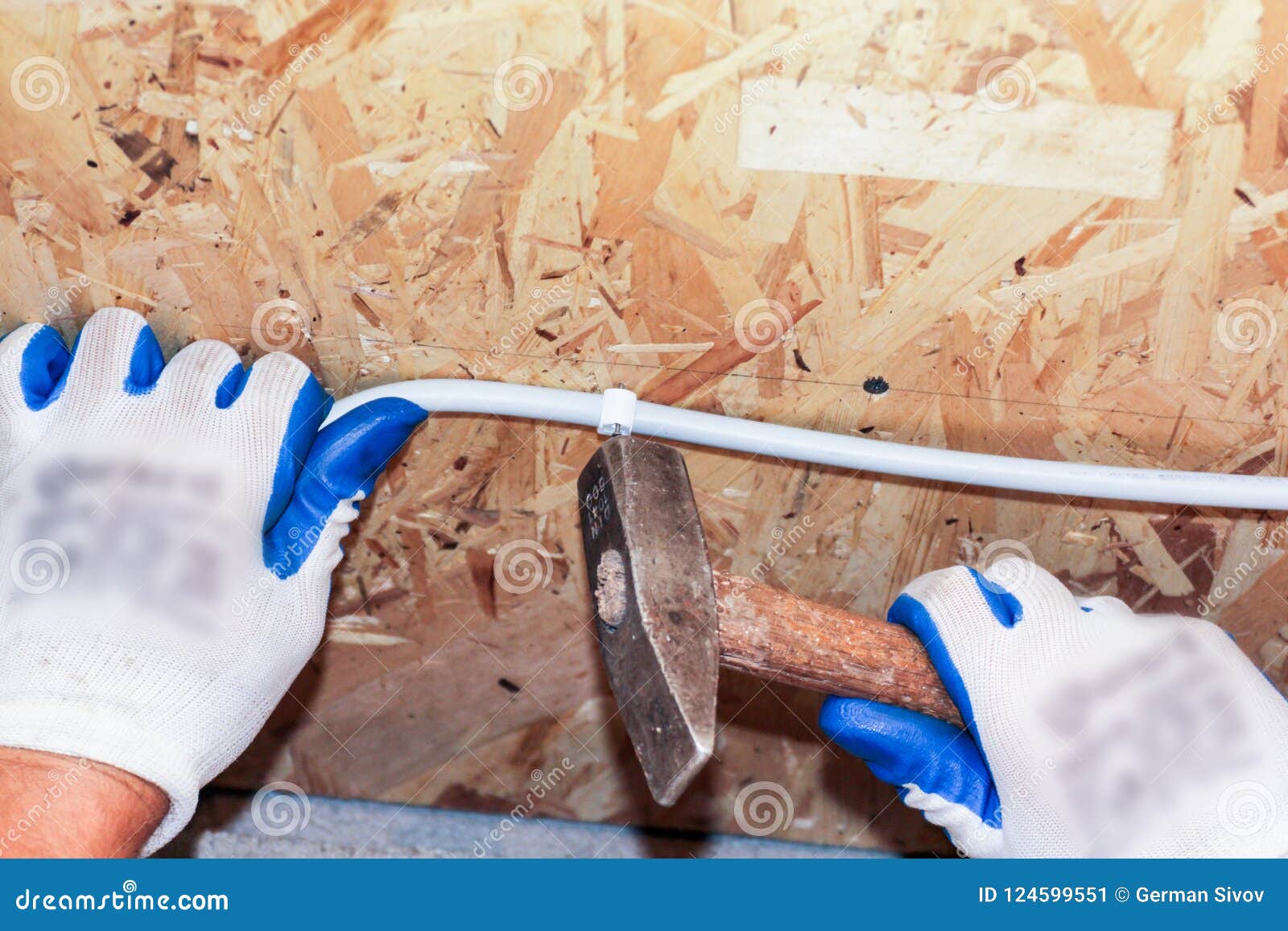 Cable Laying on the Ceiling. Stock Image - Image of circuit, wires ...