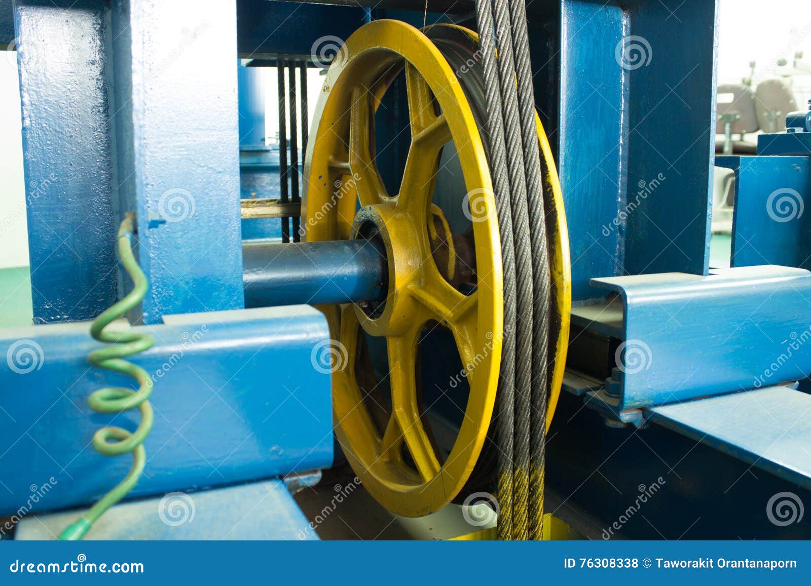 Cable lift stock photo. Image of hoistway, engine, laborer - 76308338