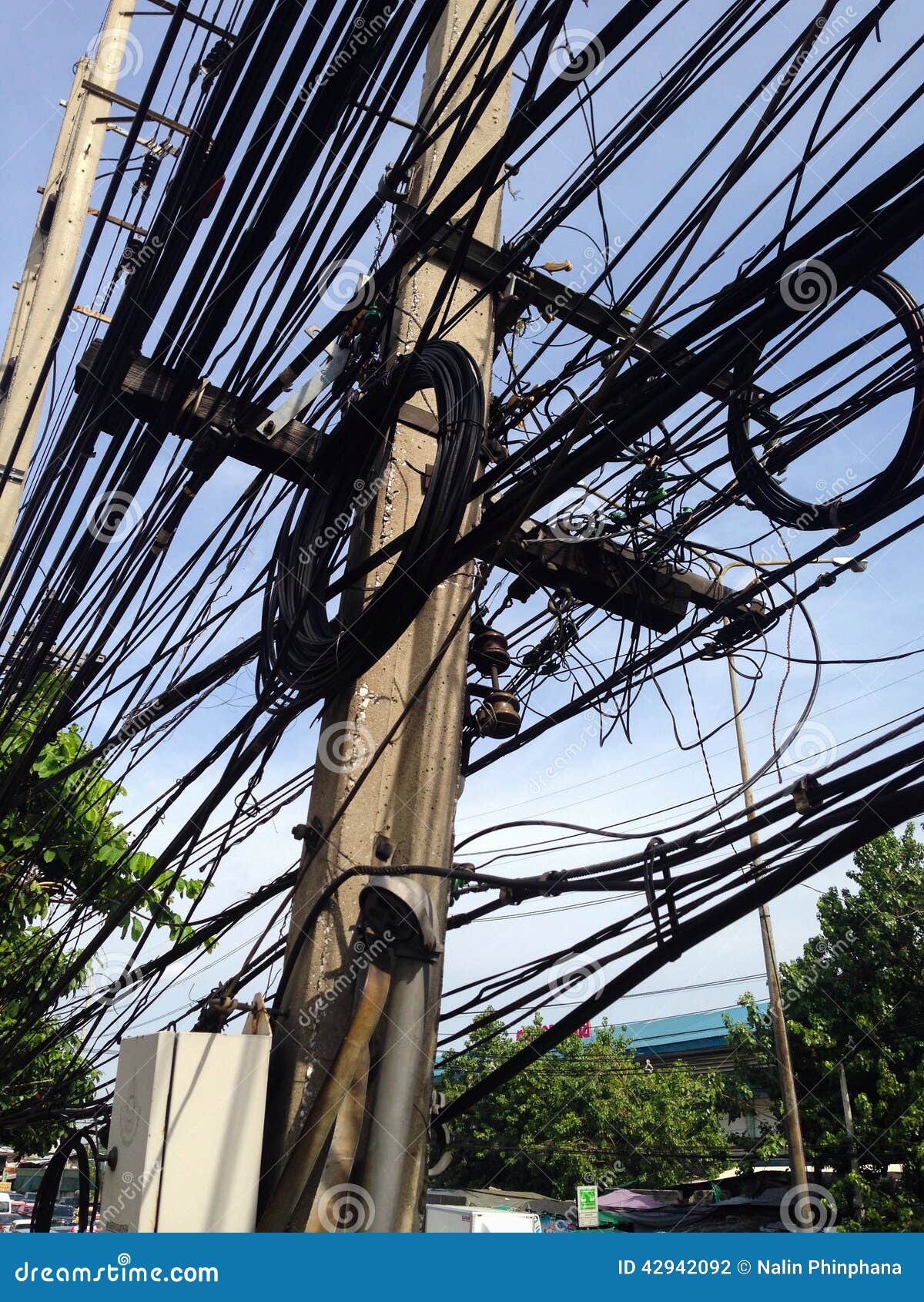 Cable line editorial photography. Image of line, electric - 42942092