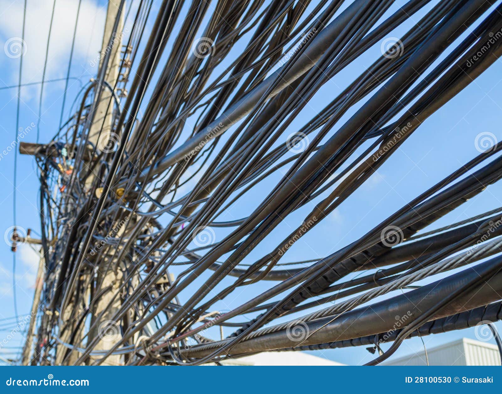 Cable lines stock photo. Image of wire, mixed, tight - 28100530