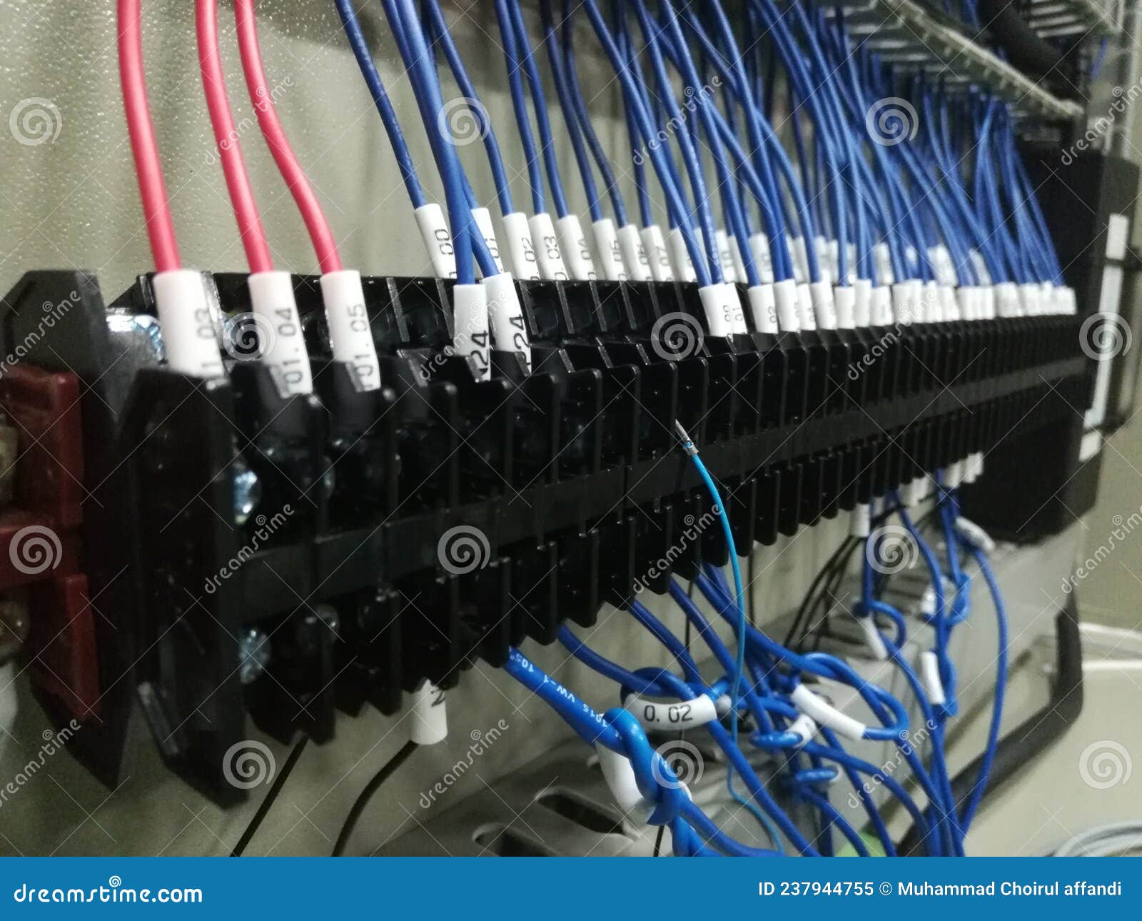 Cable Lines on the Panel Box Stock Image - Image of panel, electric ...
