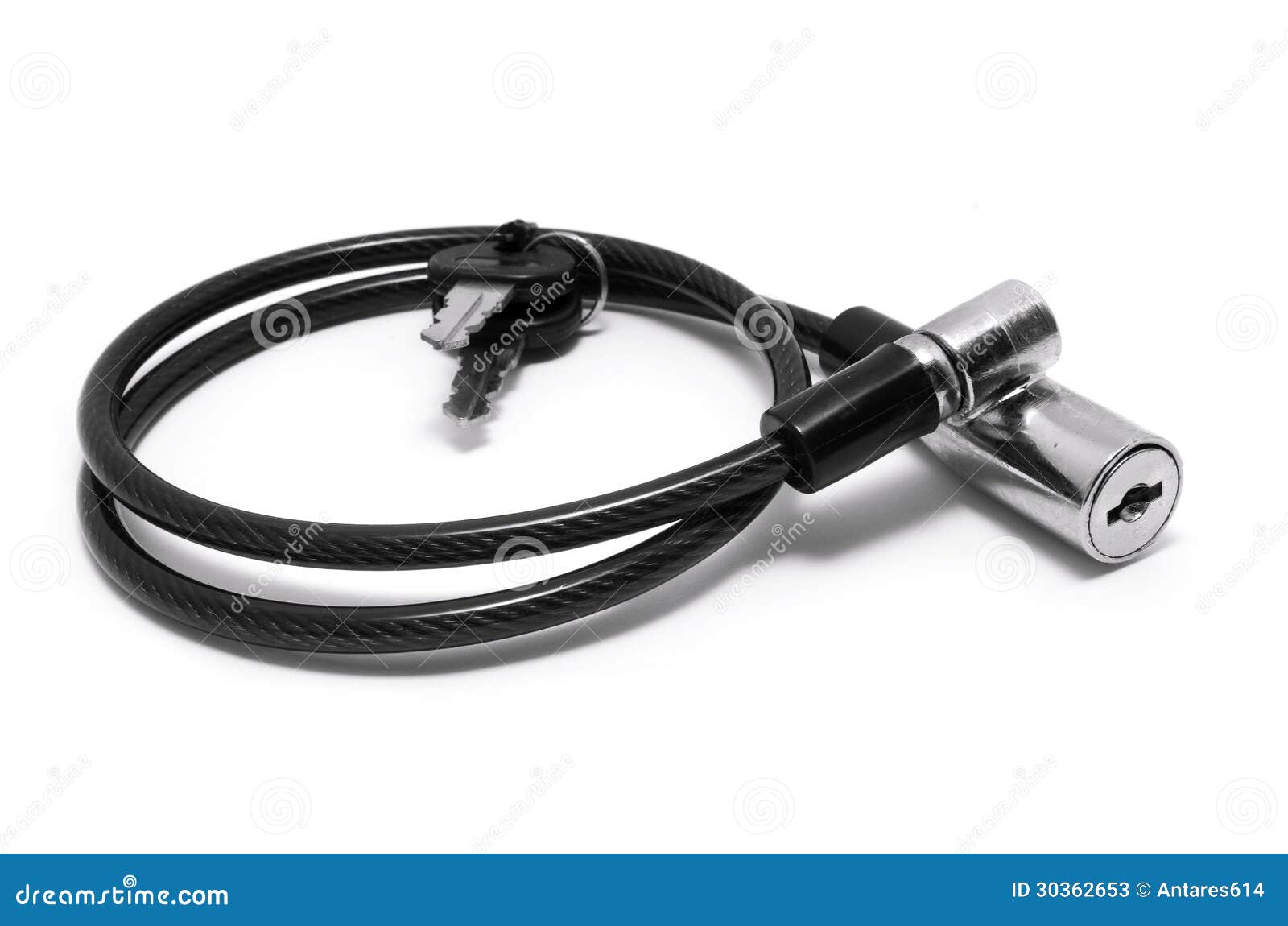 Cable lock stock image. Image of protection, theft, restrict - 30362653