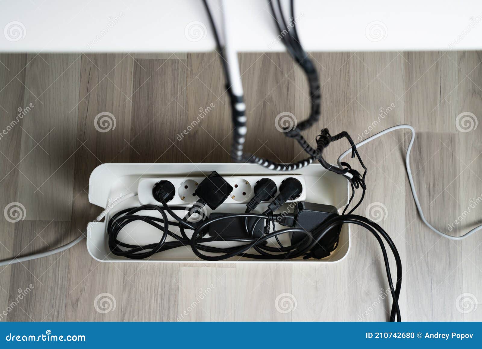 Bad Cable Management. Tangled Comunication Wires. Stock Photography ...
