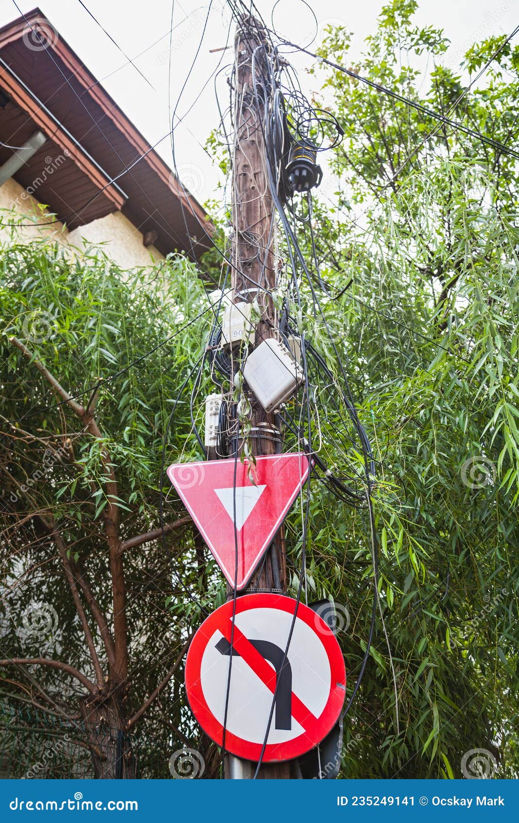 Cable management stock image. Image of pylon, power - 235249141