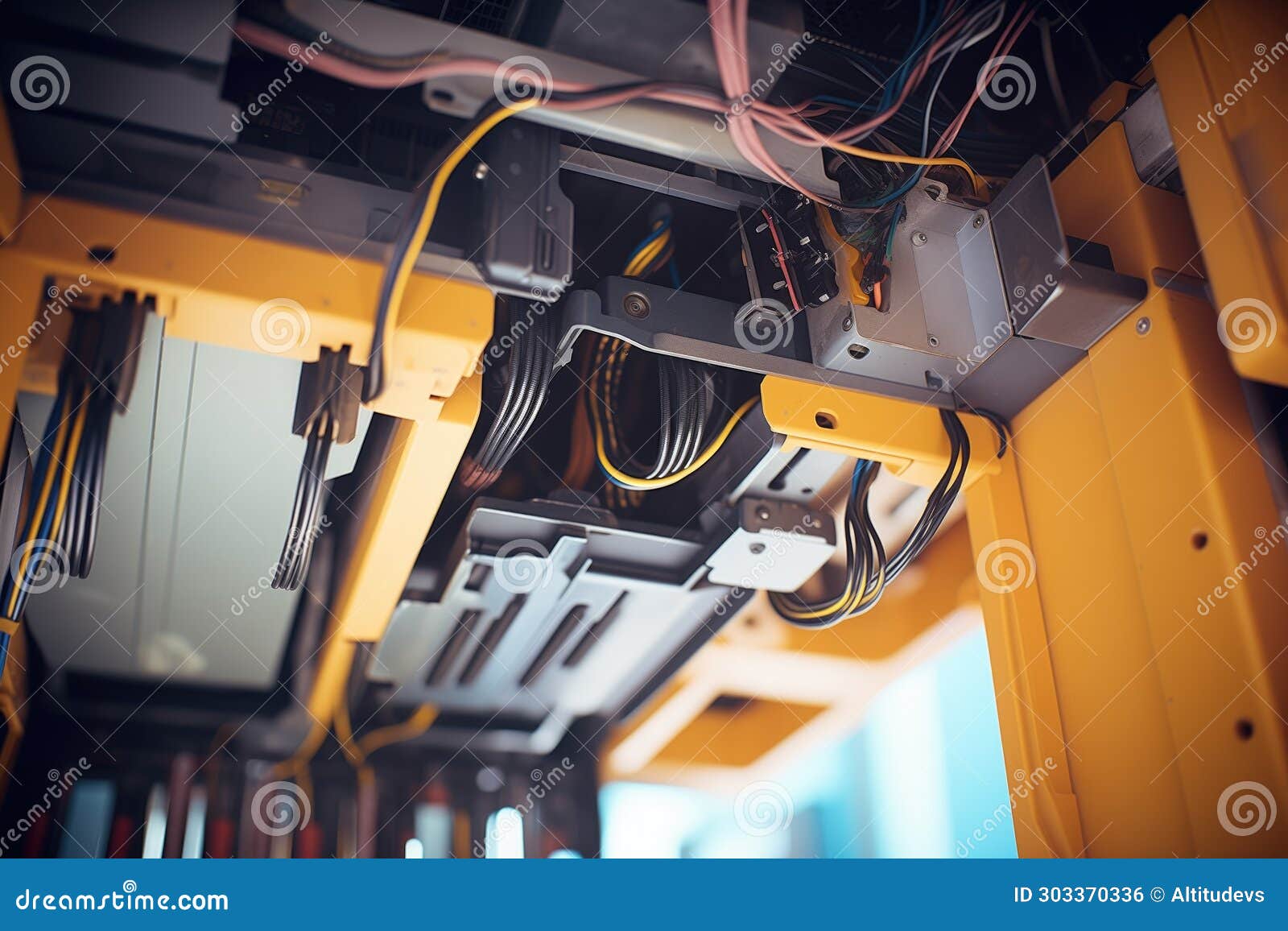 Cable Management Process Inside a Computer Case Stock Photo - Image of ...