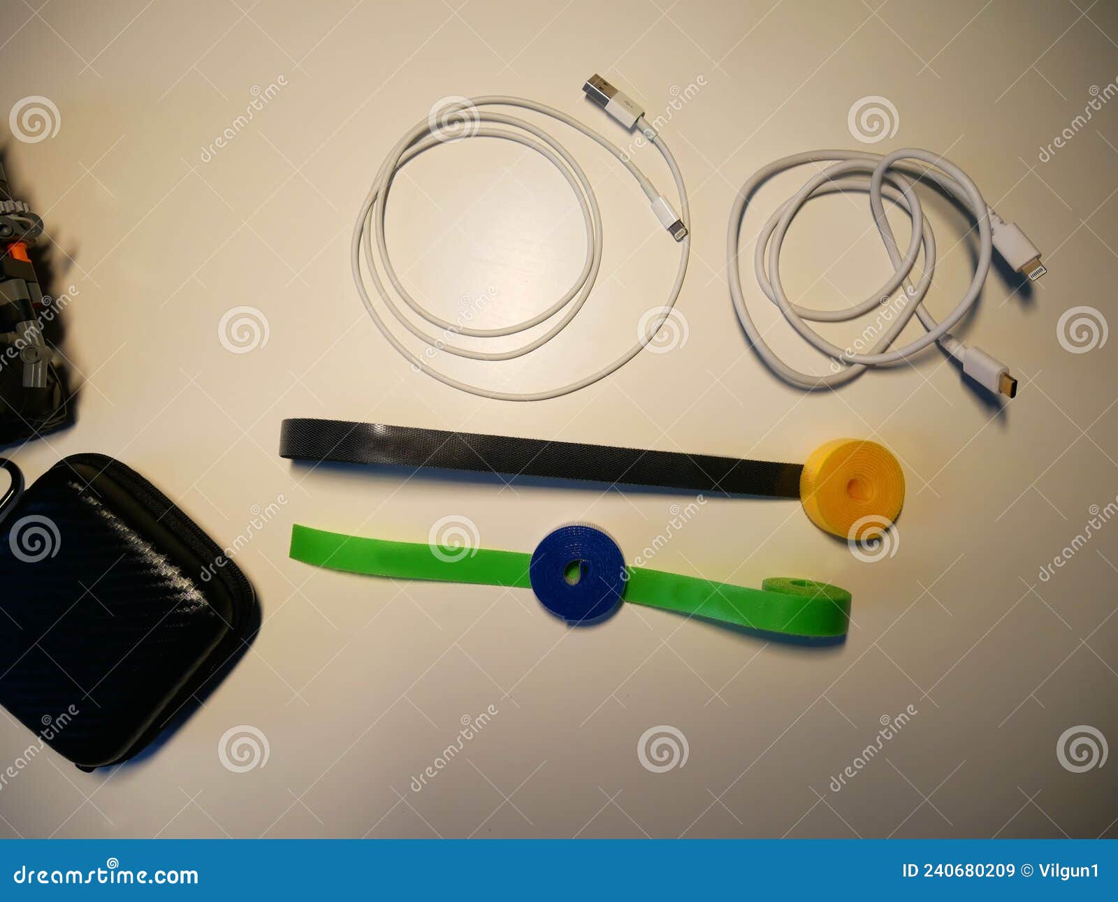 Cable Management with Wires for Equipment. Installation of ...