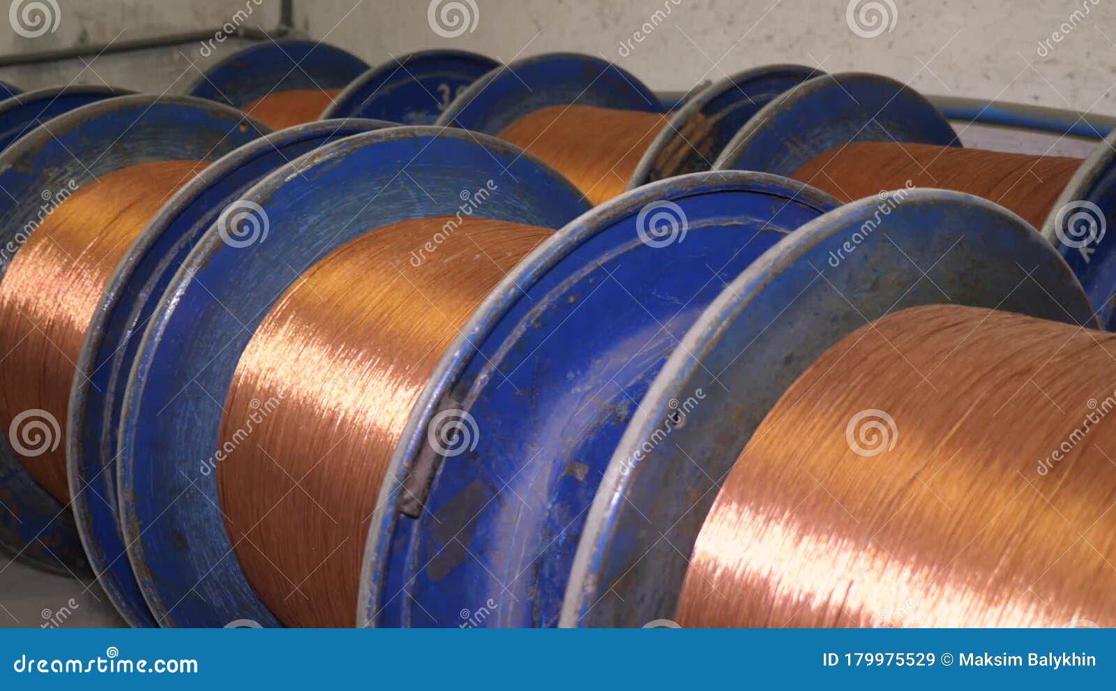 Cable Manufacturing in a Cable Factory Stock Video - Video of copper ...