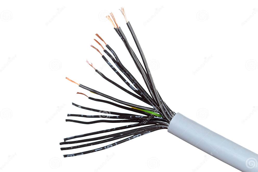 Cable with many wires stock image. Image of service, copper - 49913921