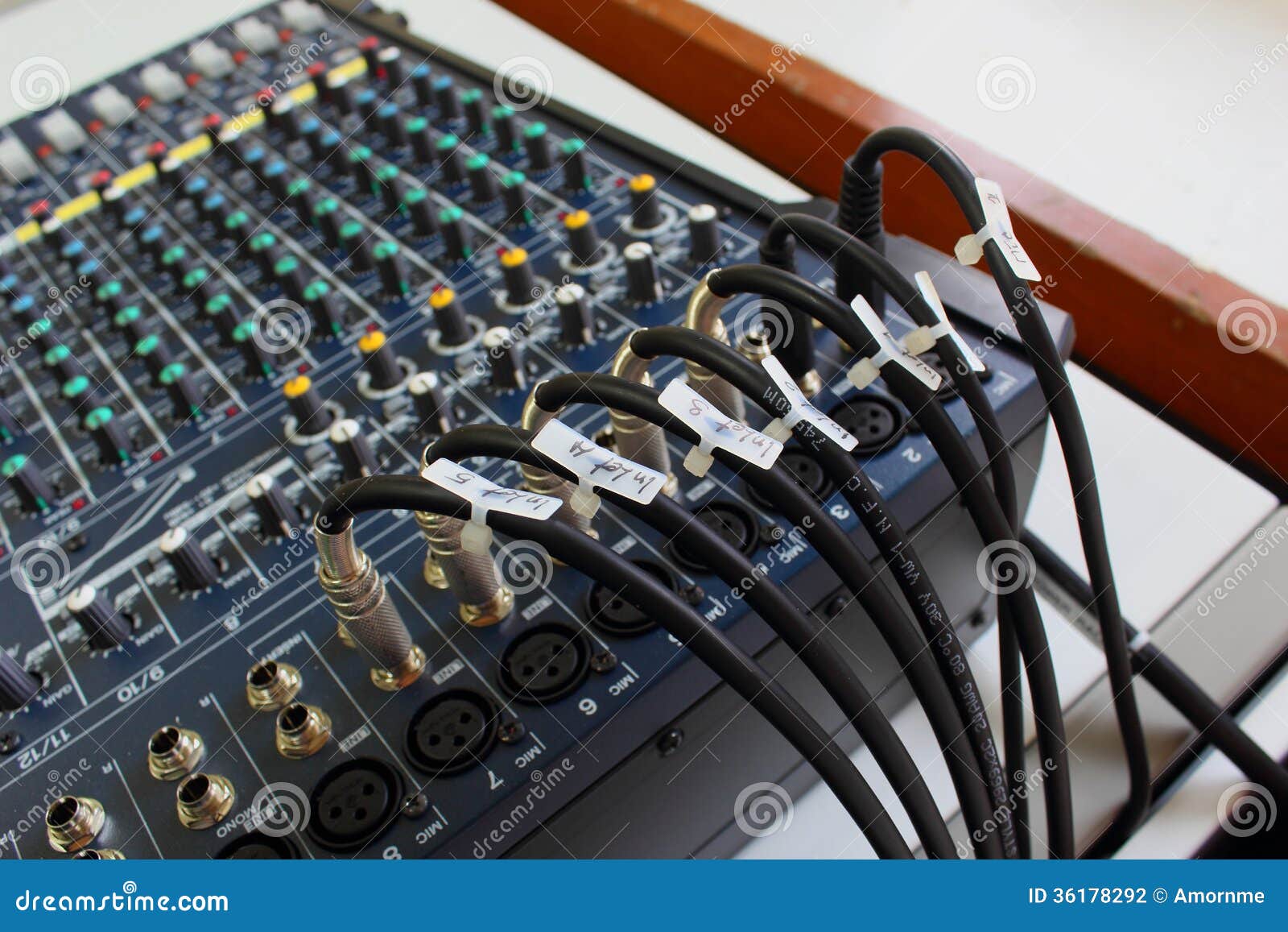 Cable mark on mixer stock photo. Image of cable, link - 36178292
