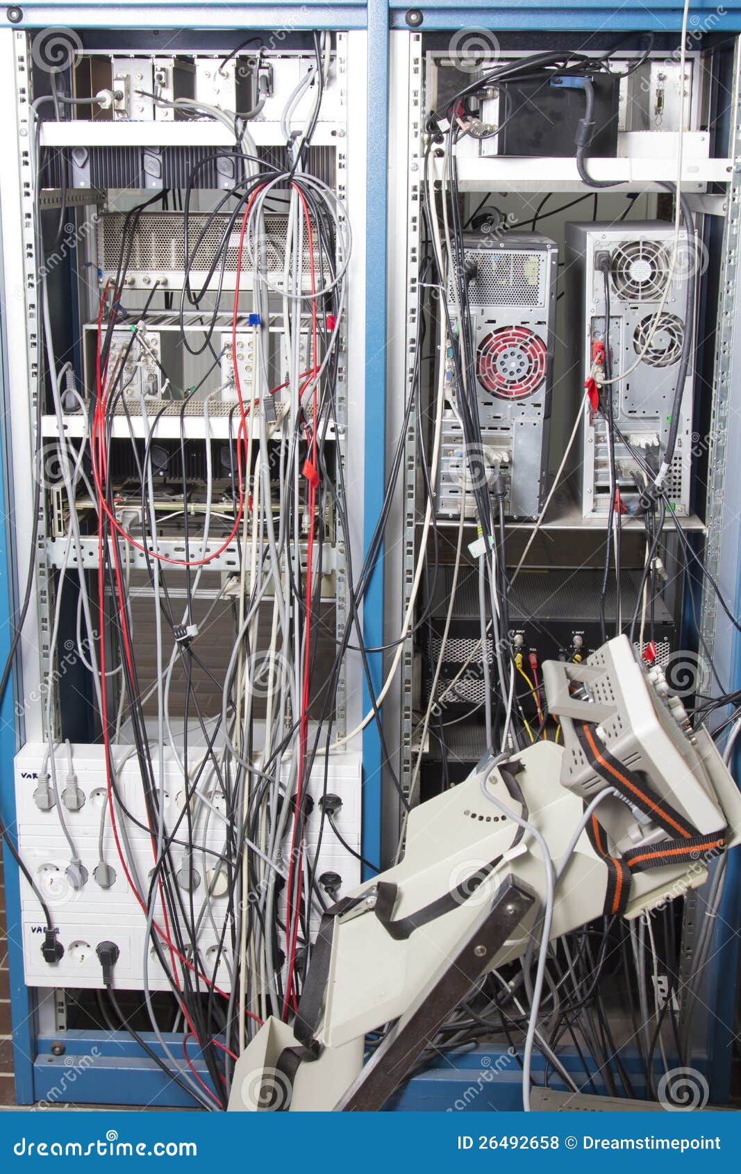 Cable Mess in Nuclear Laboratory Stock Photo - Image of precision, data ...