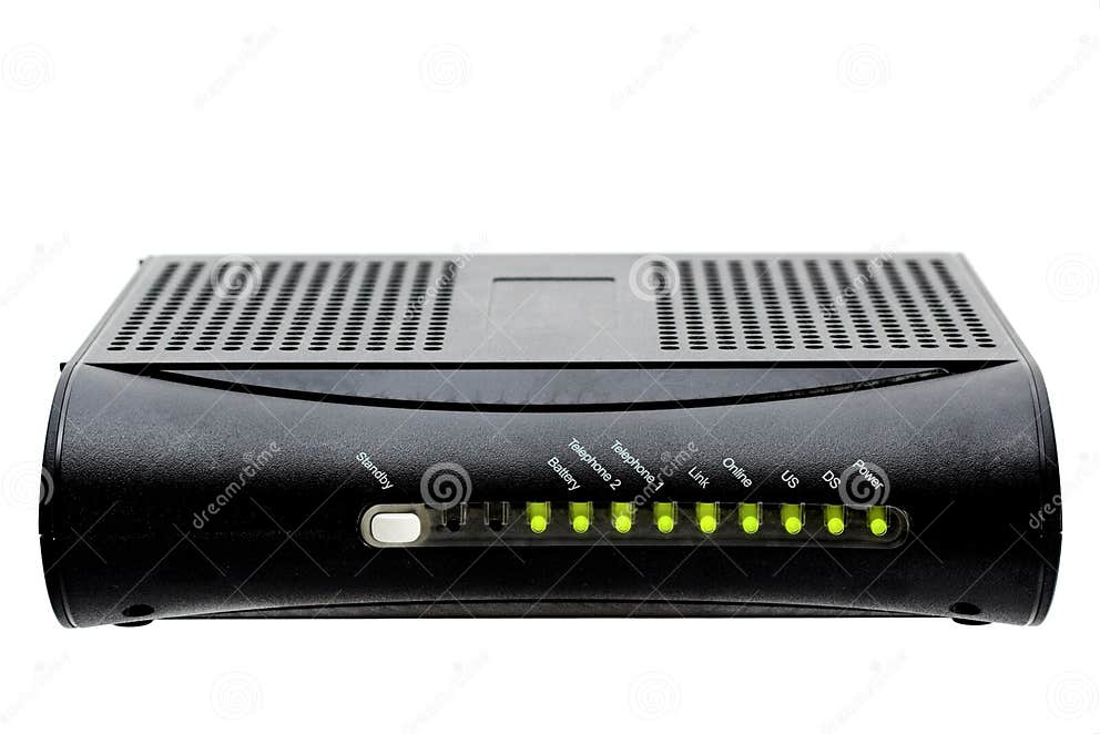 Cable Modem stock photo. Image of isolated, connectivity - 1860184