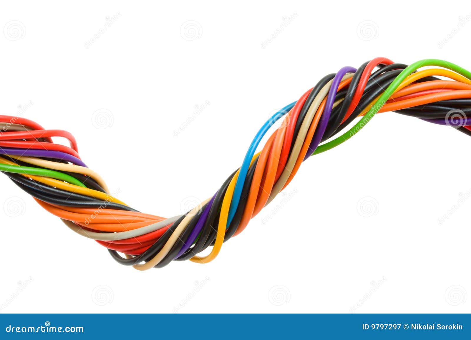 Cable Multicolor Del Ordenador Imagen de archivo - Imagen de idea ...
