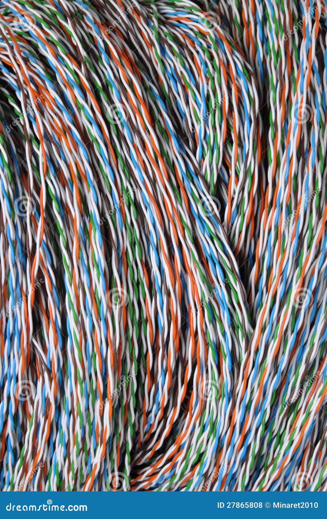 Cable Network, Data Transmission Stock Photo - Image of computer ...