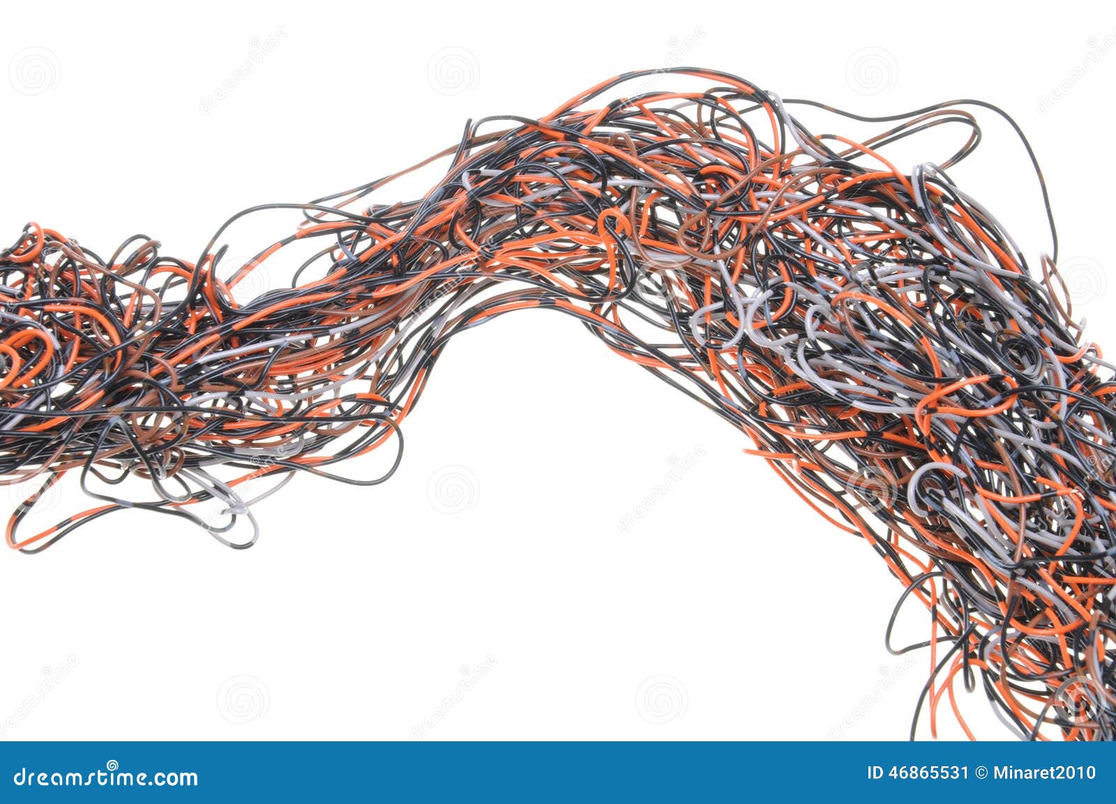 Cable network scraps stock image. Image of abstract, bundle - 46865531
