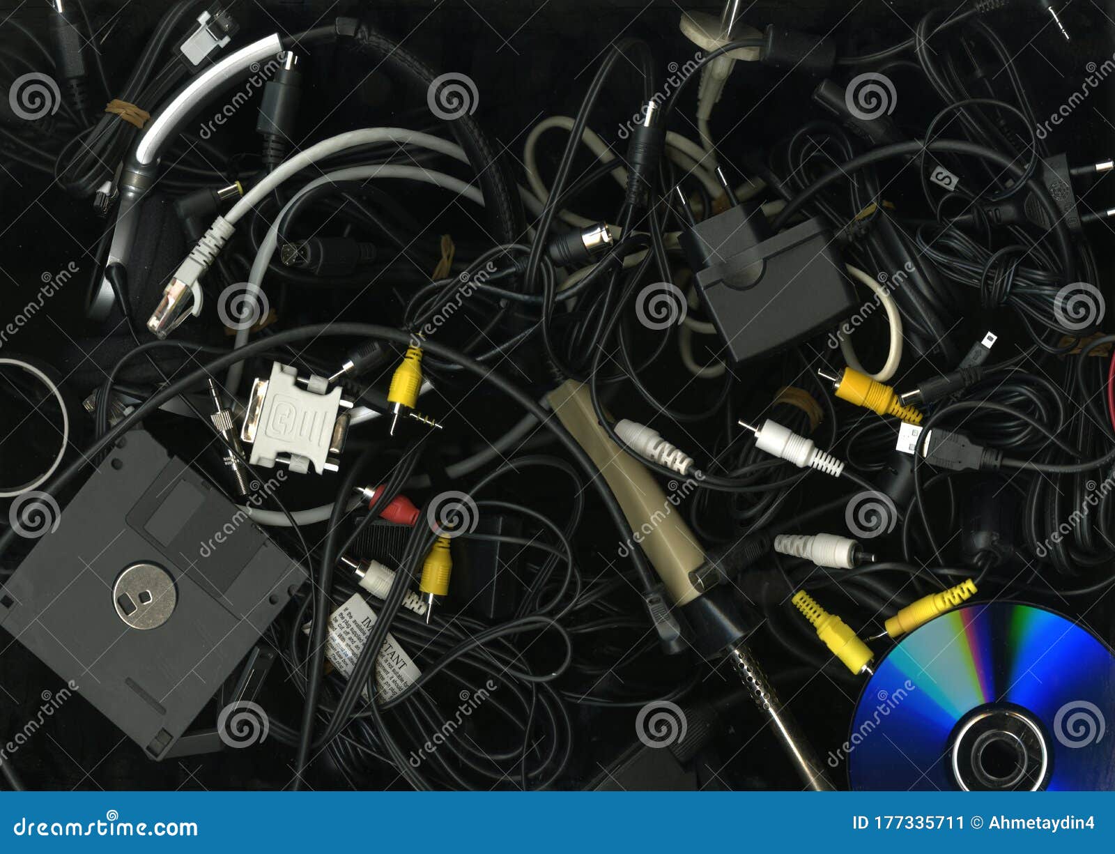 Cable. Overload. Cable Clutter Stock Image - Image of clutter, overload ...