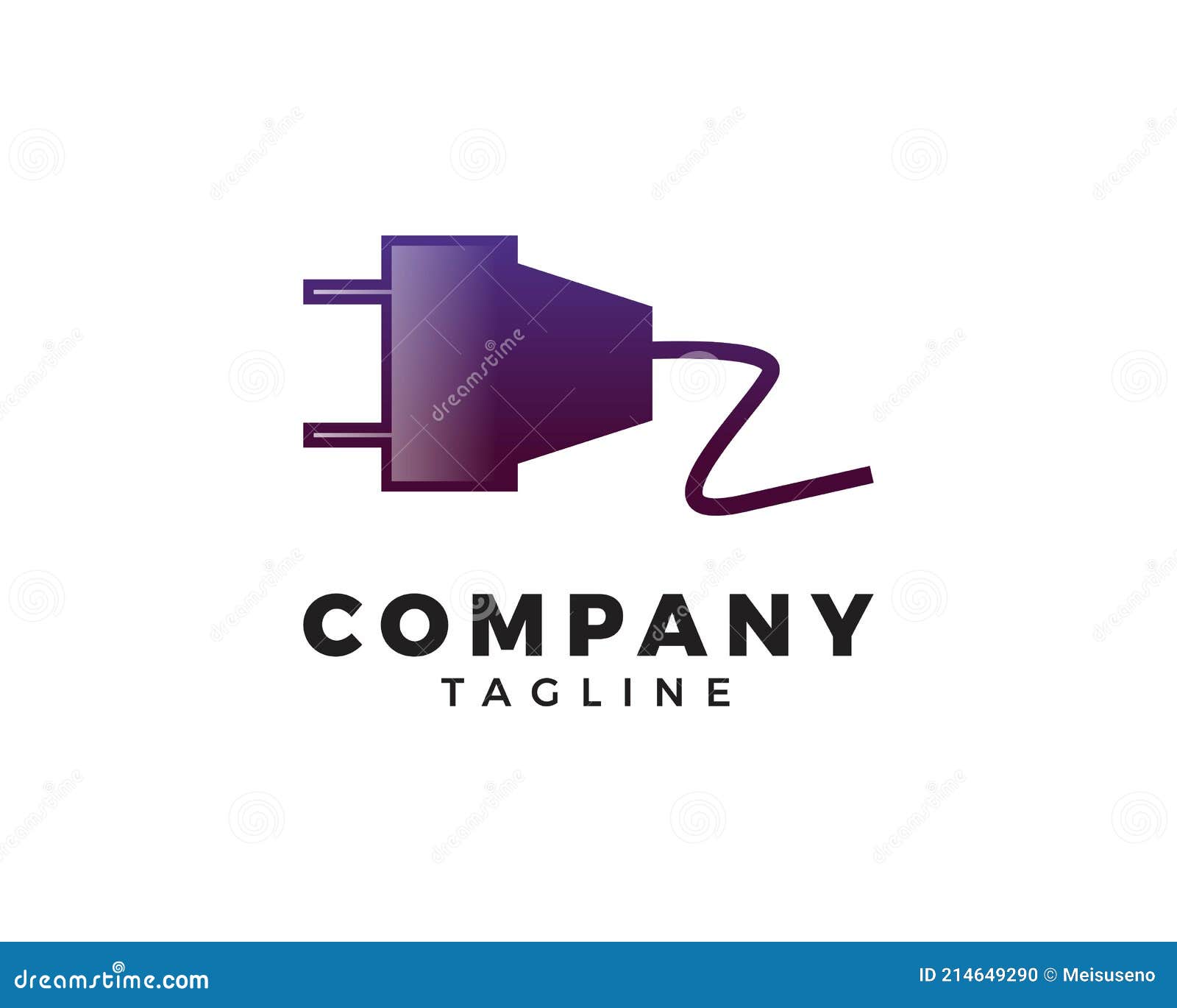 Cable with Plug Electricity Icon Logo Vector Stock Vector ...