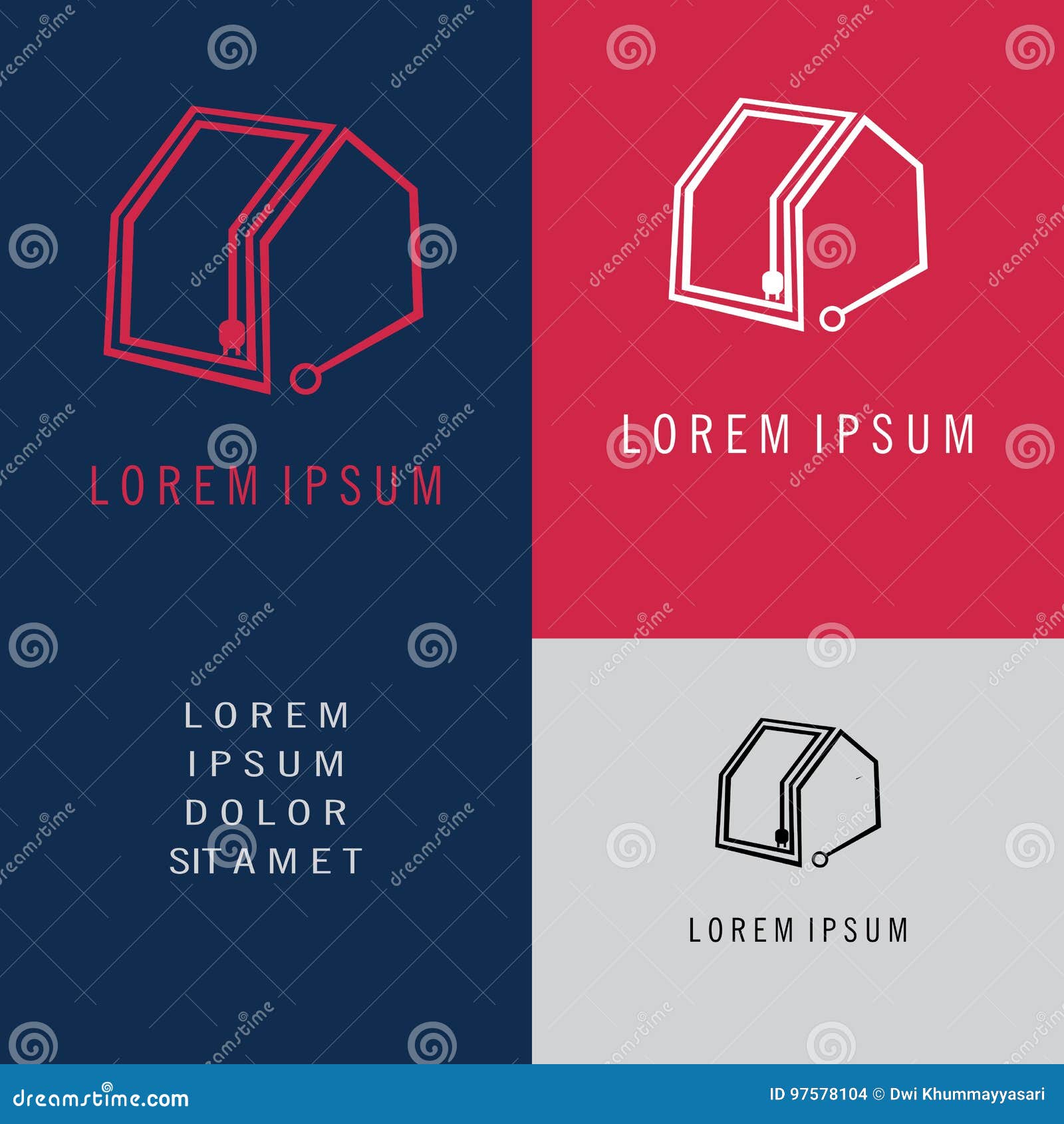 Cable plug logo stock vector. Illustration of electrical - 97578104