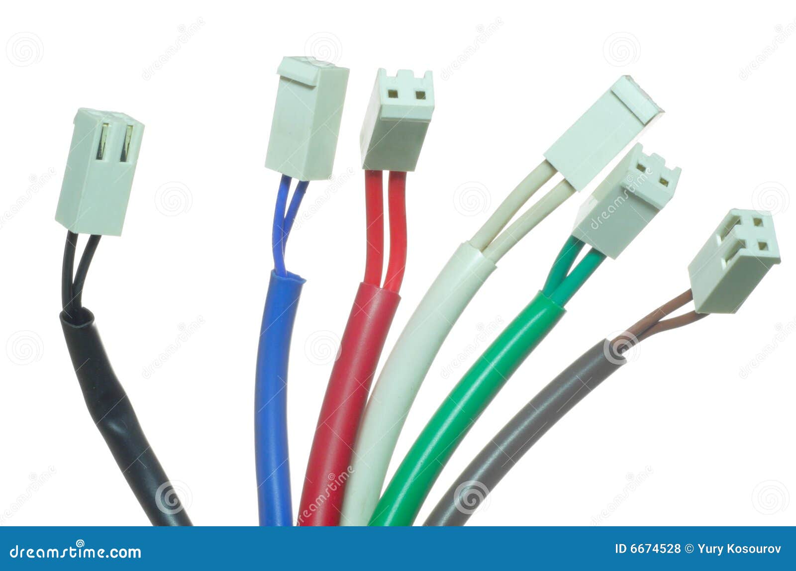 Cable with plugs stock photo. Image of wire, electricity - 6674528