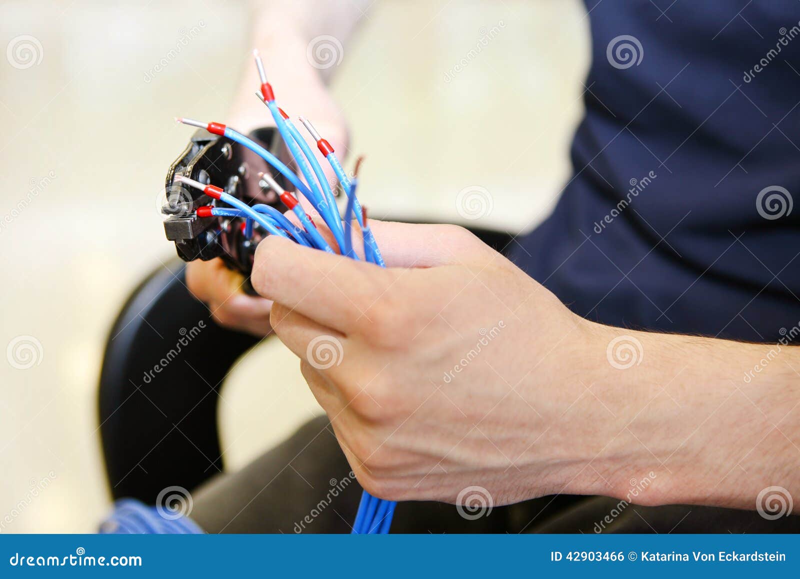 Cable preparation stock photo. Image of industrial, cutter - 42903466