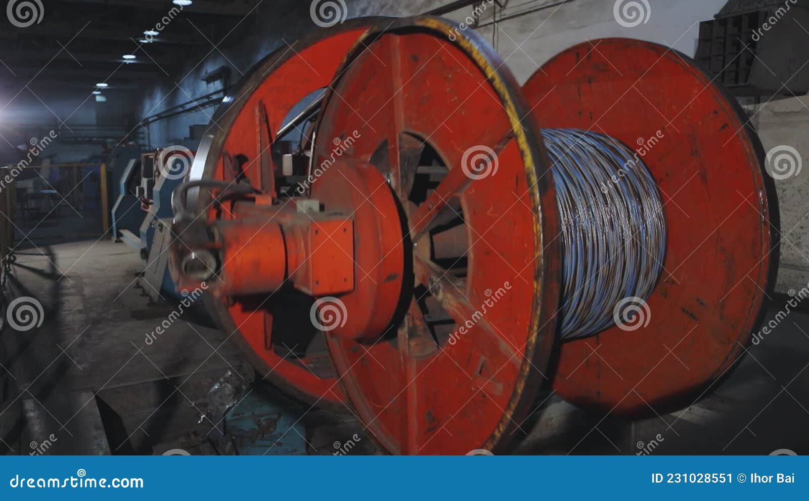 Cable Production Process, Mechanism in a Cable Factory Stock Video ...