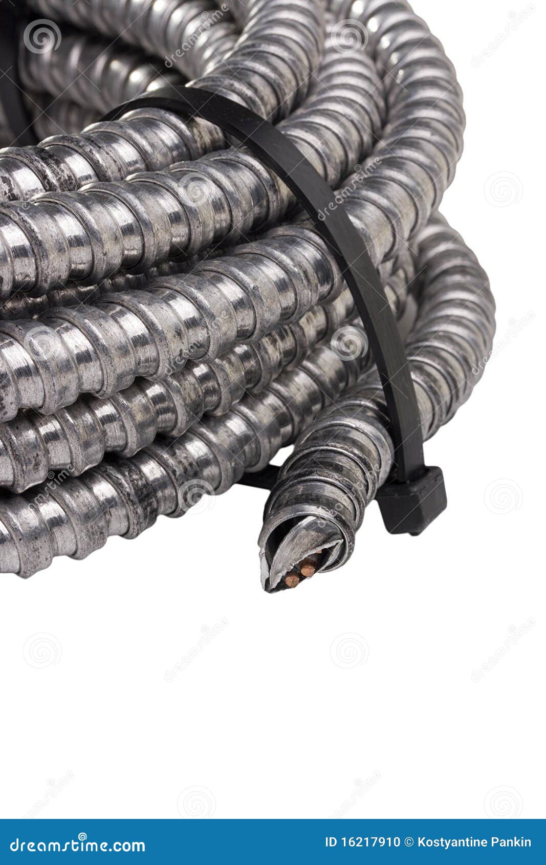 Cable protection conduit stock photo. Image of protective - 16217910