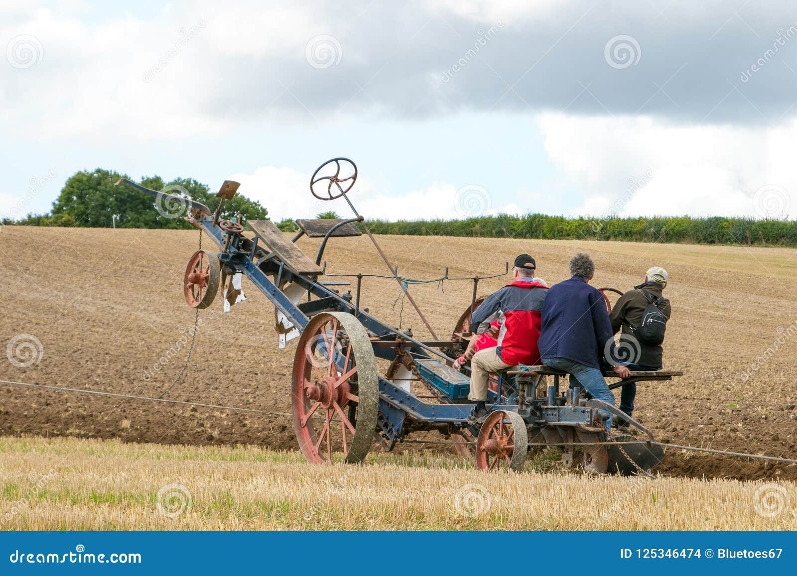 Cable Pulled Plough at Dorset Steam Fair Editorial Stock Image - Image ...
