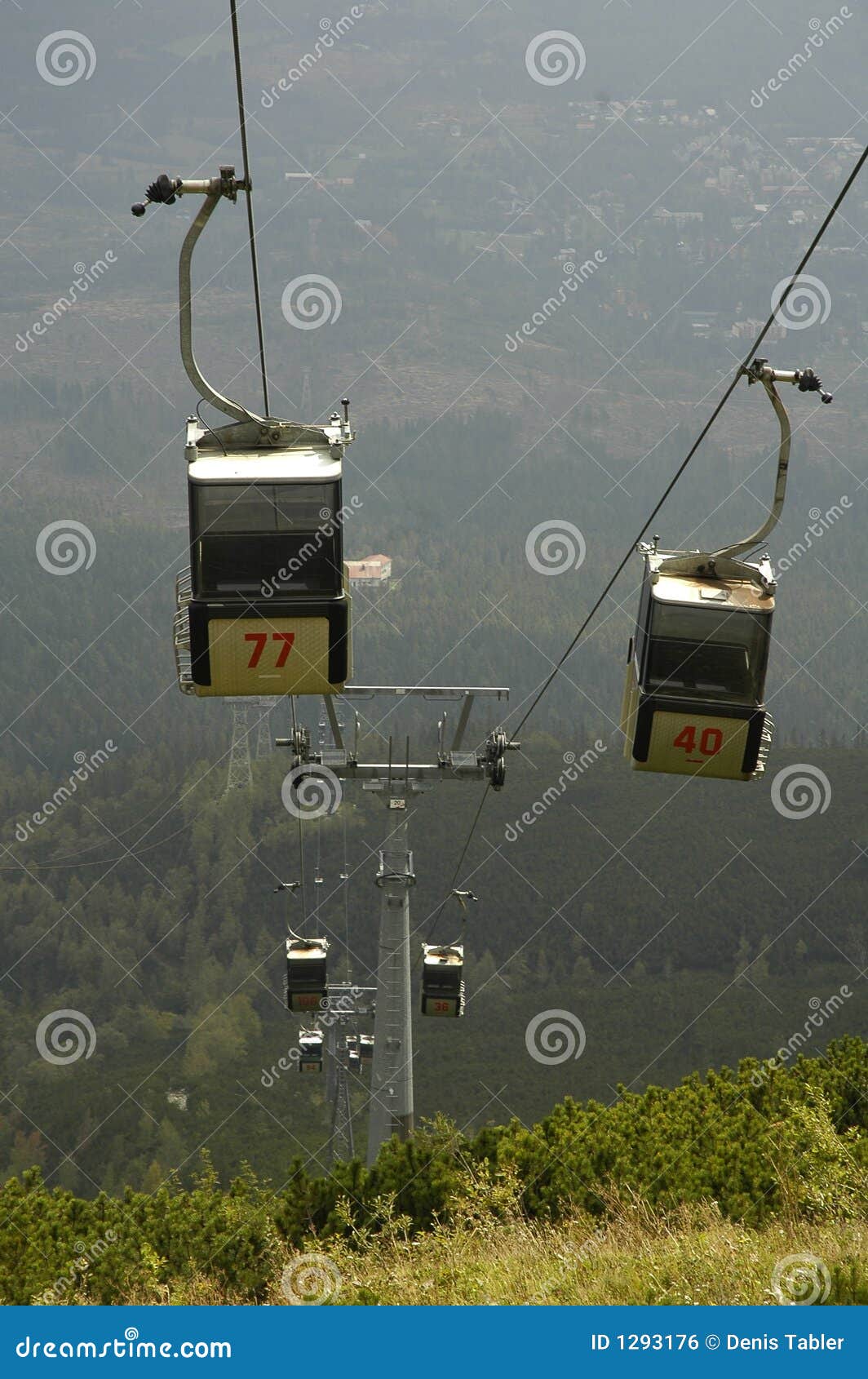 Cable railway stock photo. Image of persons, landscape - 1293176