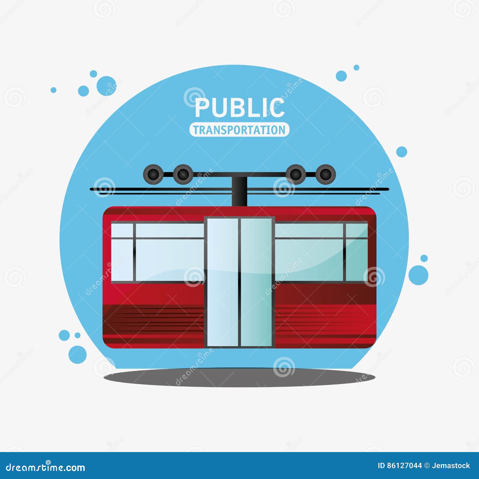 Cable Railway Public Transport Stock Vector - Illustration of metro ...