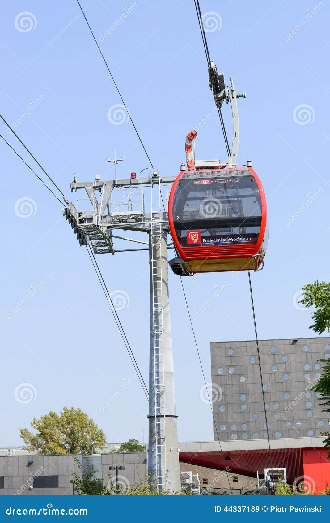 Cable railway in Wroclaw editorial stock image. Image of metro - 44337189