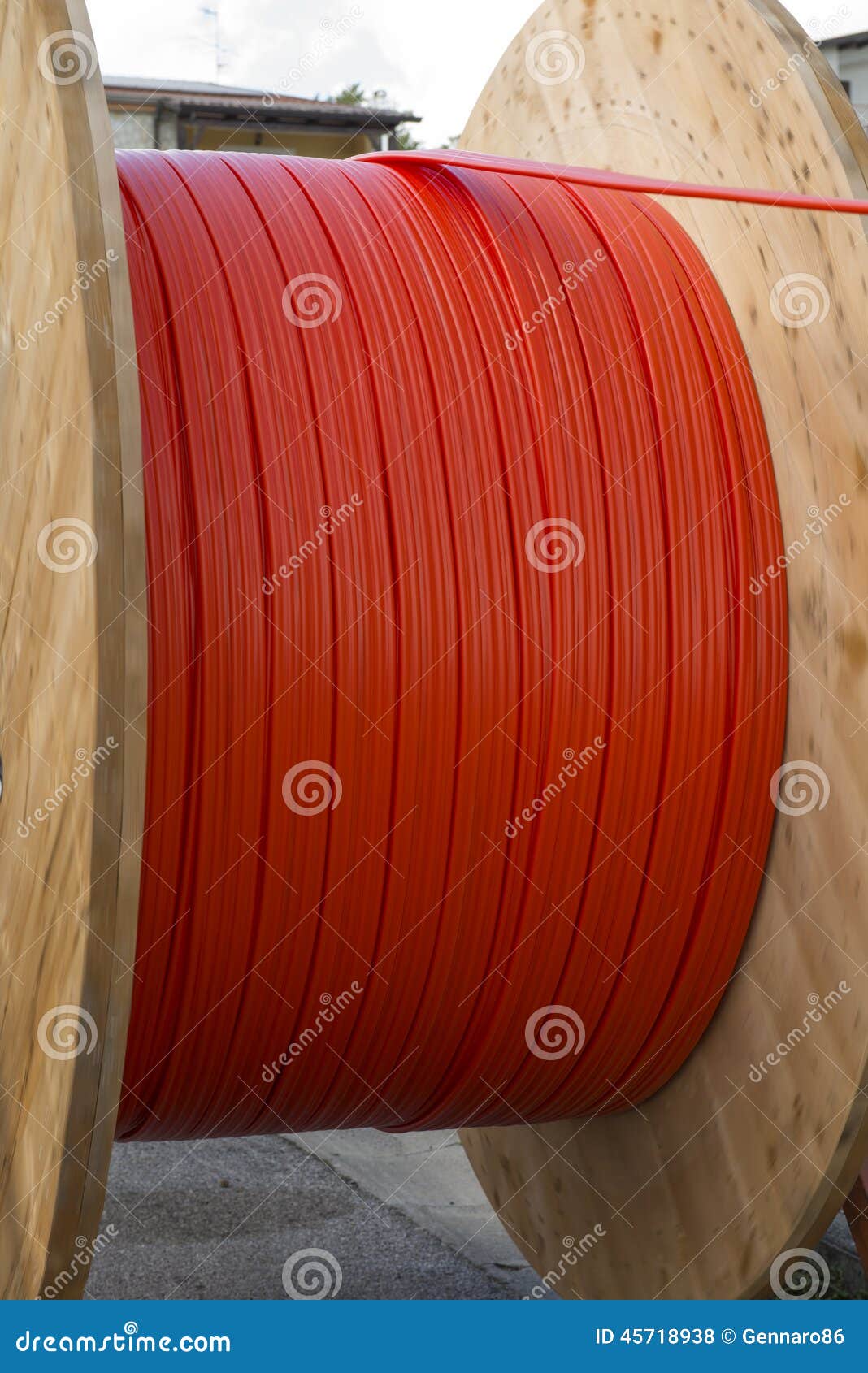 Cable Reels - Wooden Construction Stock Image | CartoonDealer.com #38950057