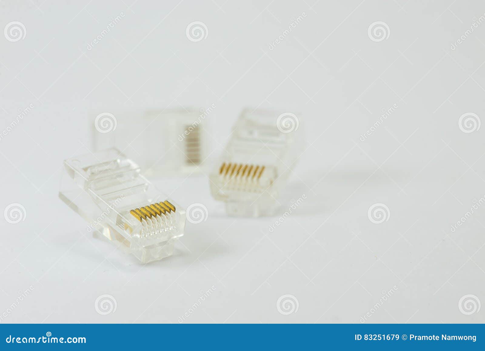 Cable RJ45 Head Plug Network Connection Stock Image - Image of color ...