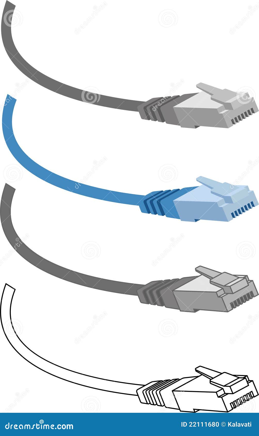 Cable Rj45, Patch Cord Cable Stock Vector - Illustration of banner ...