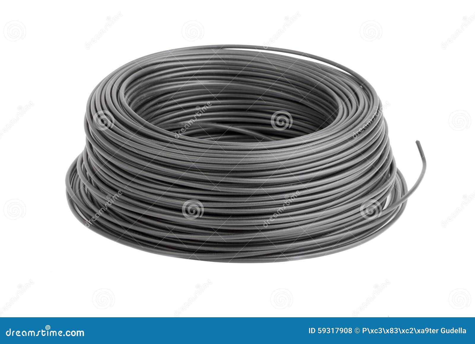 Cable Roll stock photo. Image of conductor, current, black - 59317908