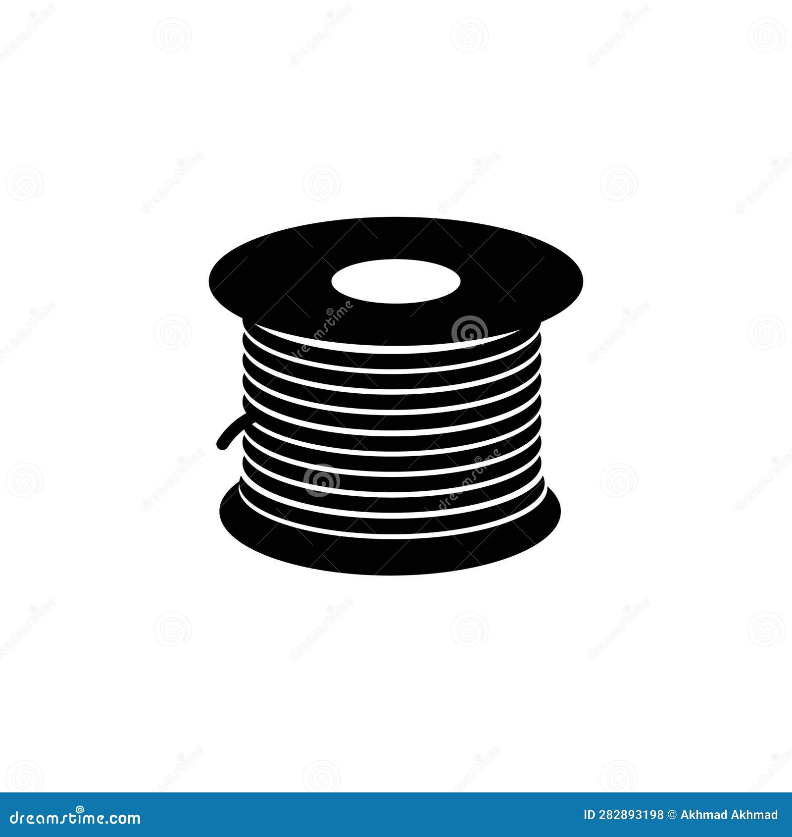 Cable roller icon stock vector. Illustration of element - 282893198