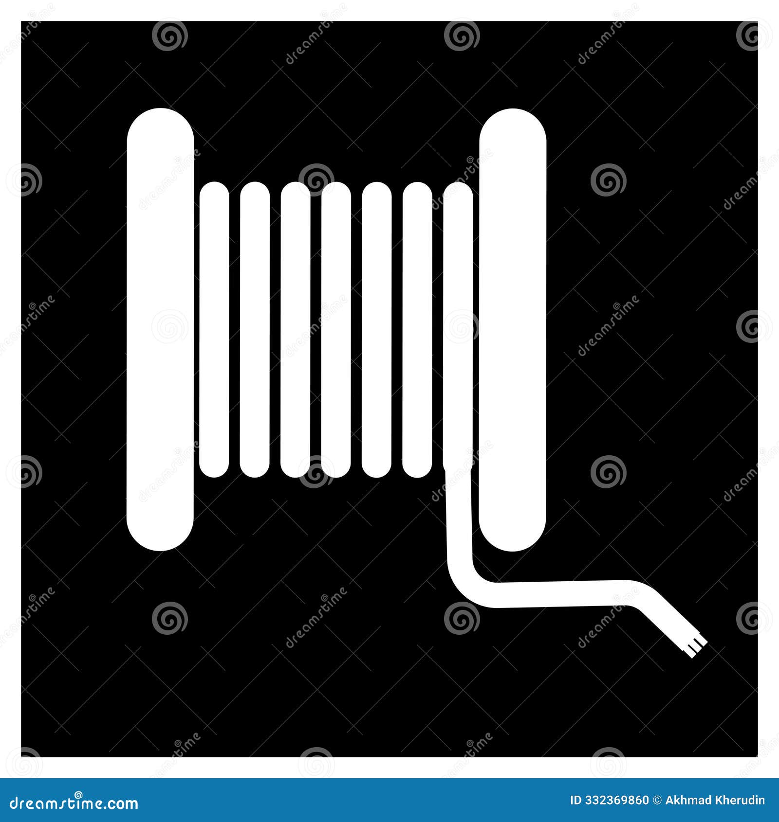 Cable roller icon design stock illustration. Illustration of textile ...