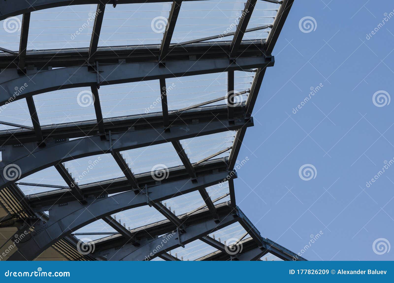 Cable Roof at the Stadium. Constructional Steel Work at the Arena Stock ...