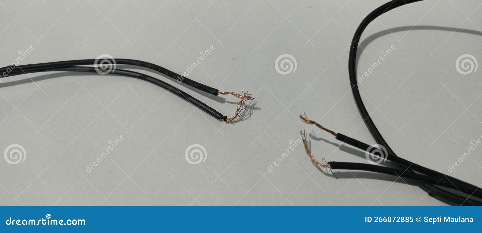 Cable roto imagen de archivo. Imagen de cable, fibra - 266072885