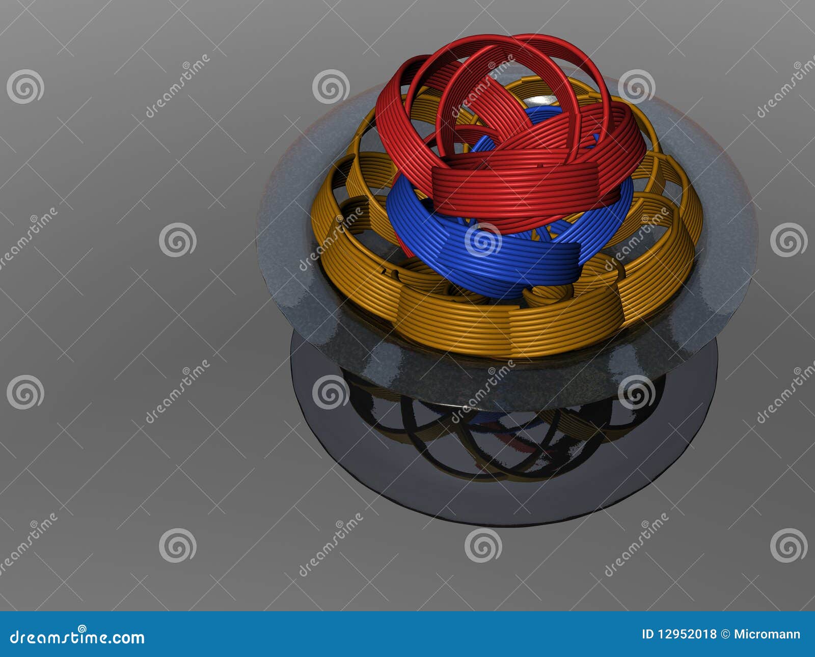 Cable salad - 3D stock illustration. Illustration of figuratively ...