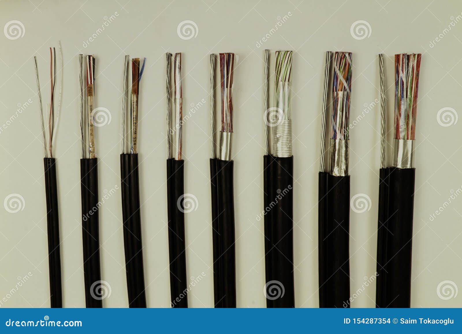 Cable Samples that Can Carry Various Electrical Currents in Different ...