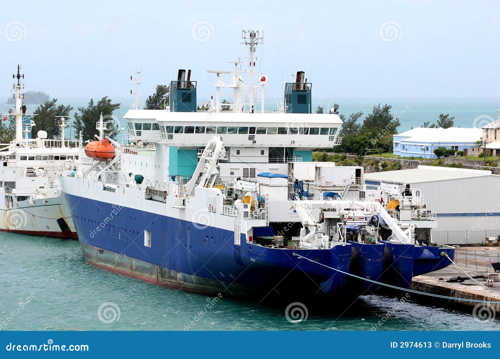Cable Ship stock image. Image of work, maritime, industry - 2974613