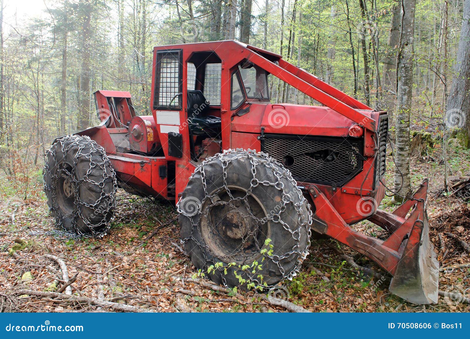 Winch On Logging Truck Trailer With Cable Royalty-Free Stock Image ...