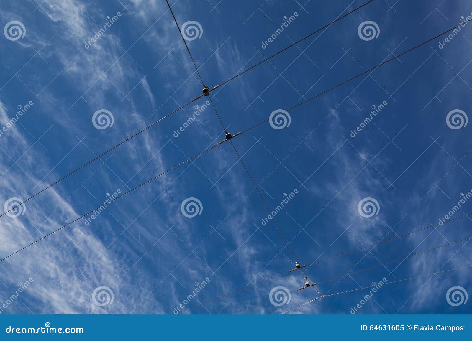 Cable Sky stock image. Image of natural, chicago, cables - 64631605