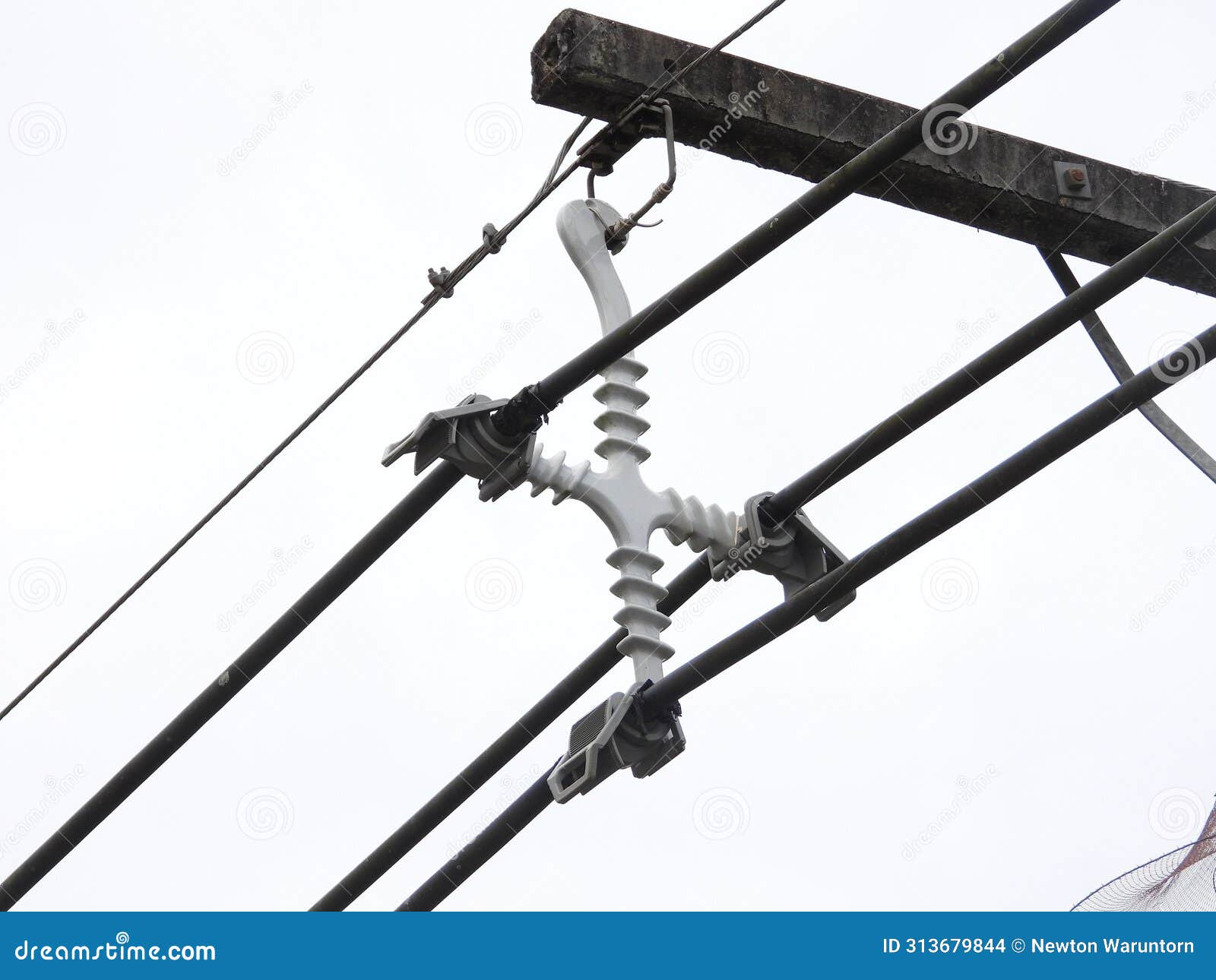 Cable Spacer for Distribution System Stock Photo - Image of spacer ...