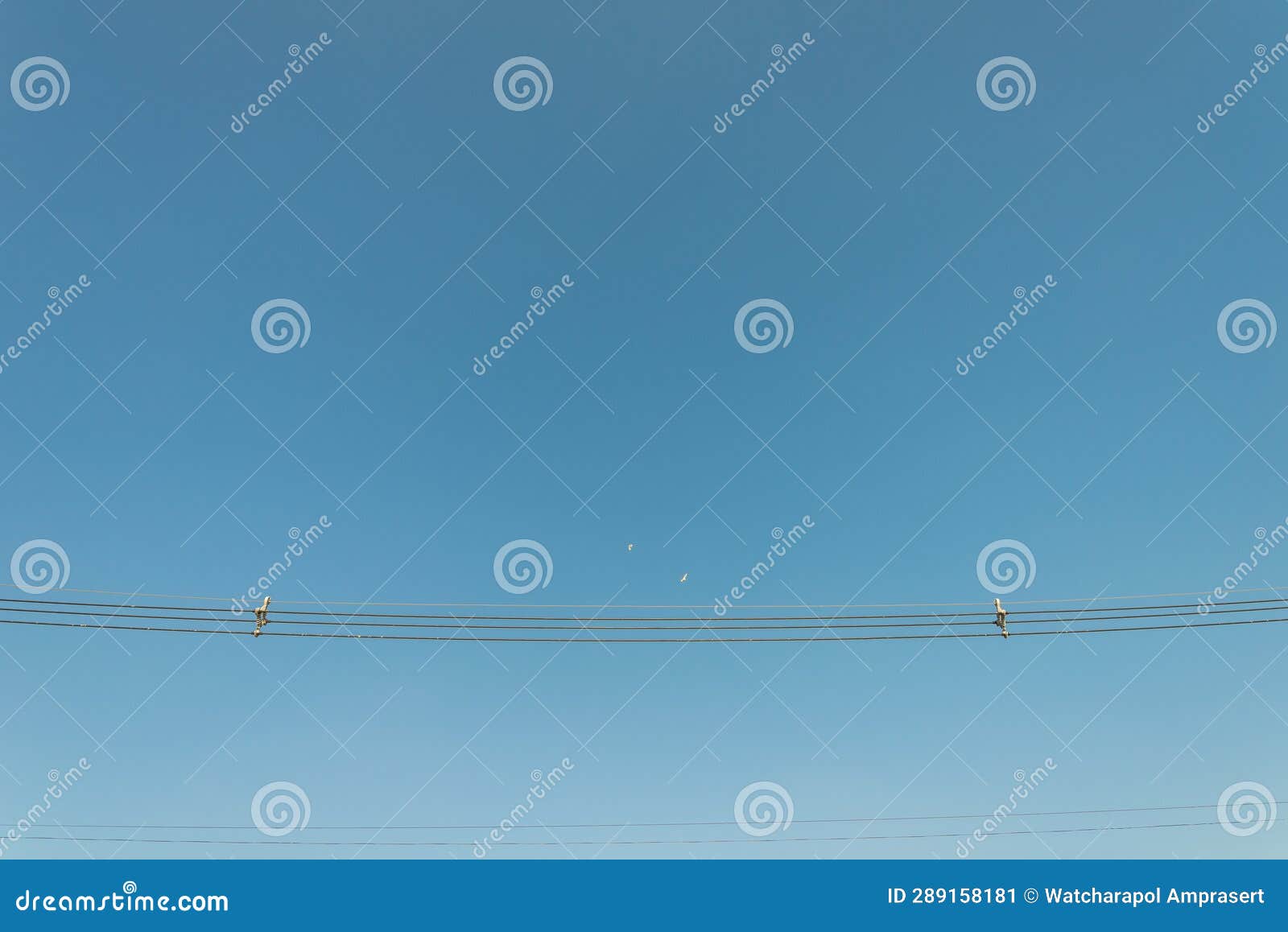Cable Spacer of Electrical System Stock Image - Image of high, cable ...