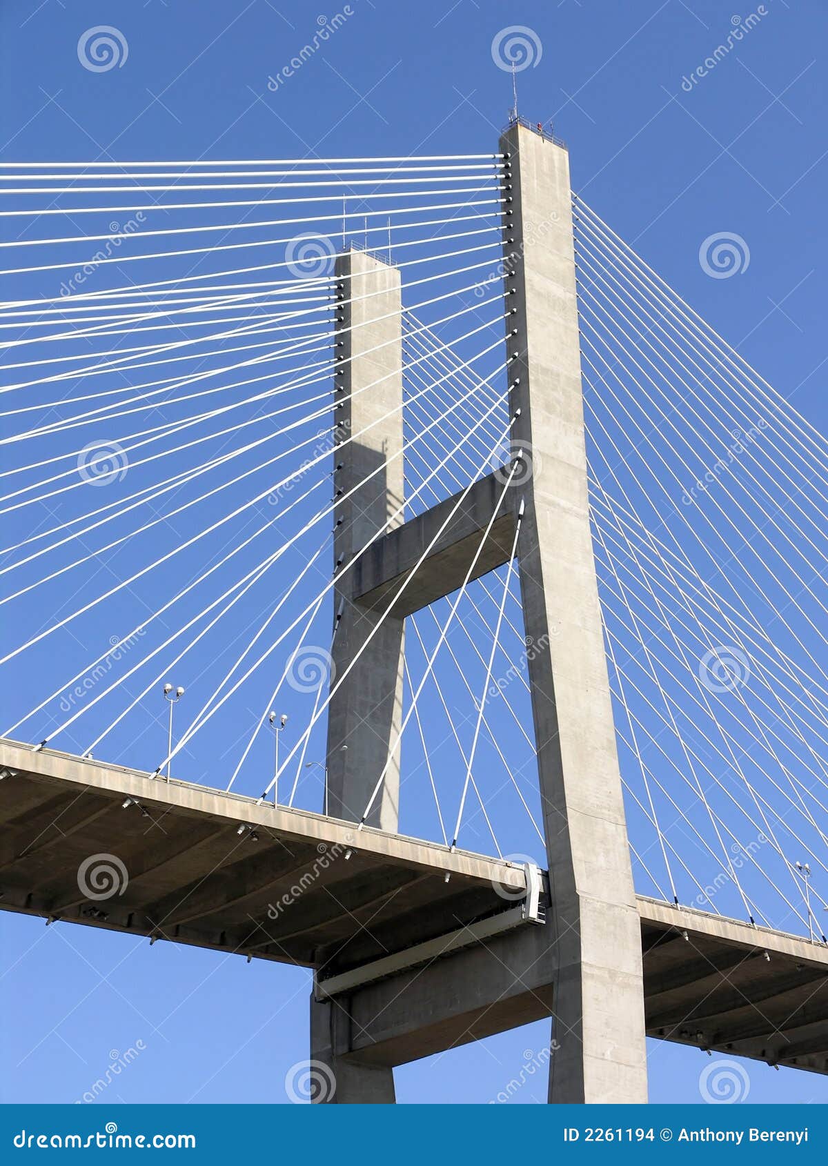 Cable Stay Bridge stock photo. Image of cable, wire, architecture - 2261194
