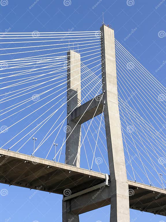 Cable Stay Bridge stock photo. Image of cable, wire, architecture - 2261194